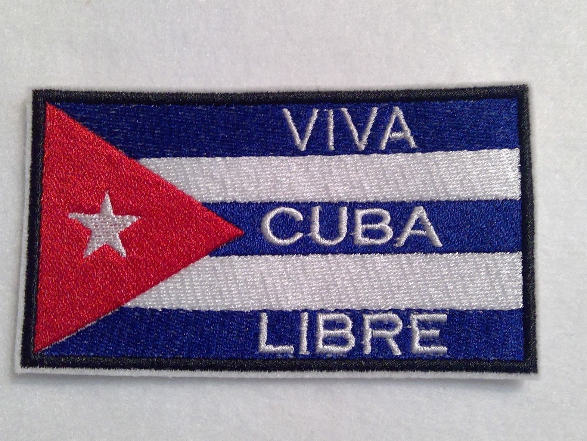 Cuba Libre Embroidered Patch, Cuban Flag, Freedom for Cuba, Havana ...