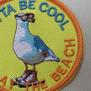 Seagull, Beach, You Gotta Be Cool, Iron on Patch, Vacation, Souvenir ...