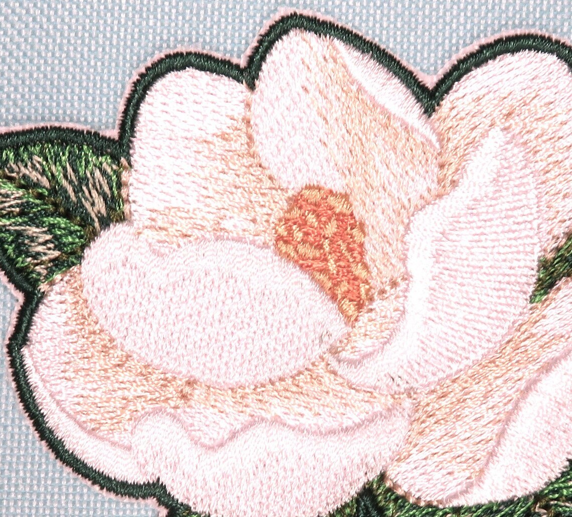 Magnolia, Flower, Tree, Bloom, Louisiana, Velvet, Iron on Patch ...