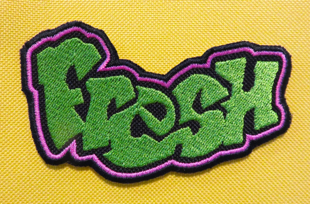 Fresh, FRESH, Iron on Patch, Funny, Emblem, Embroidery - Etsy