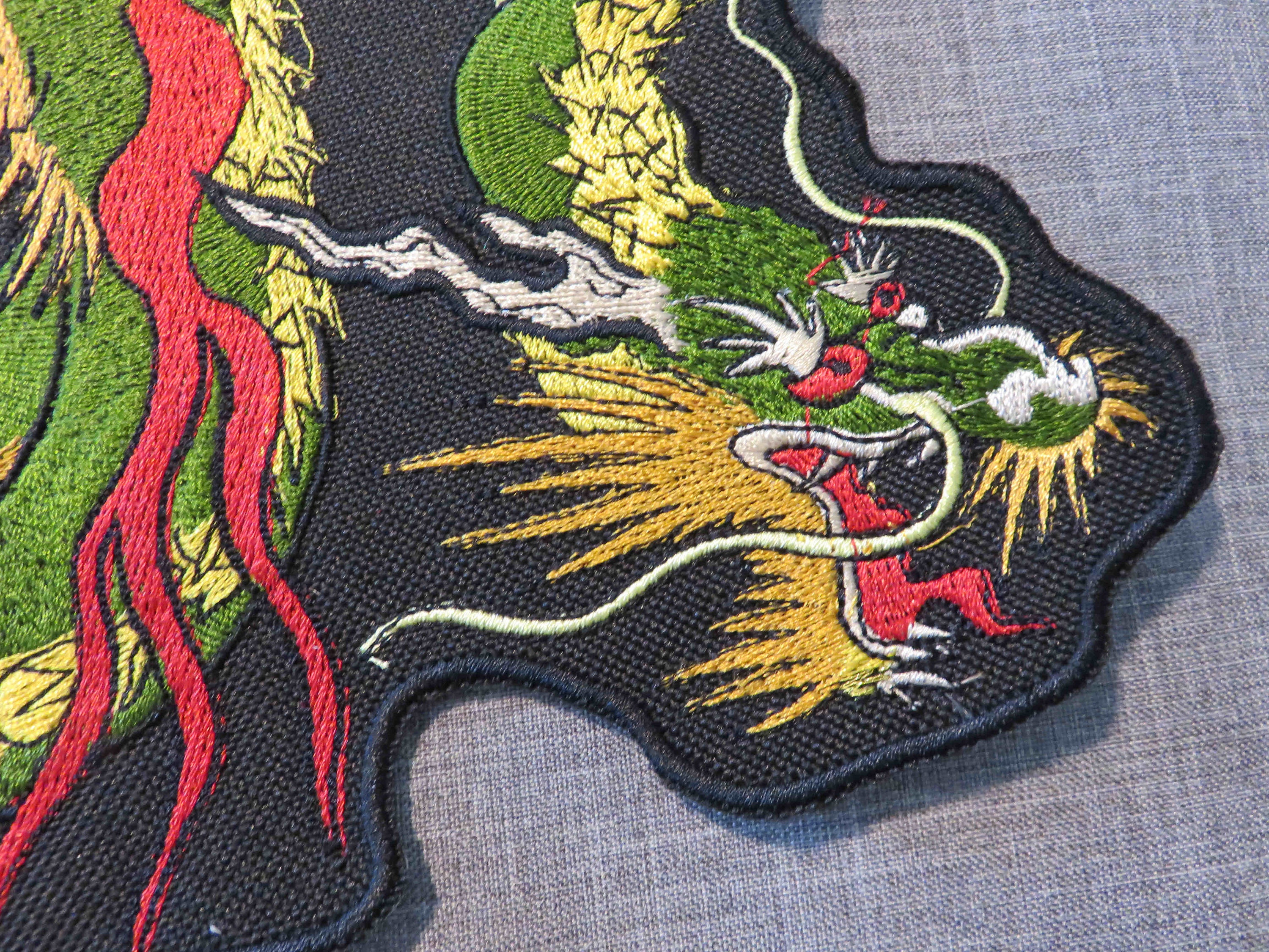 Dragon, Xlarge, Green, Iron on Patch, Oriental, Asian, Embroidery - Etsy