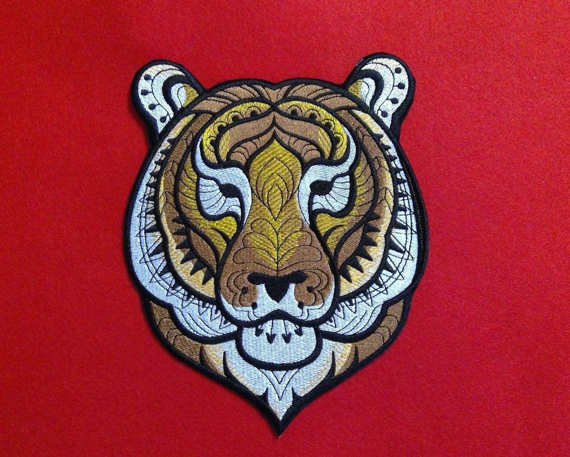 Tiger Patch Extra Large Iron On Patches for Jackets - Etsy UK