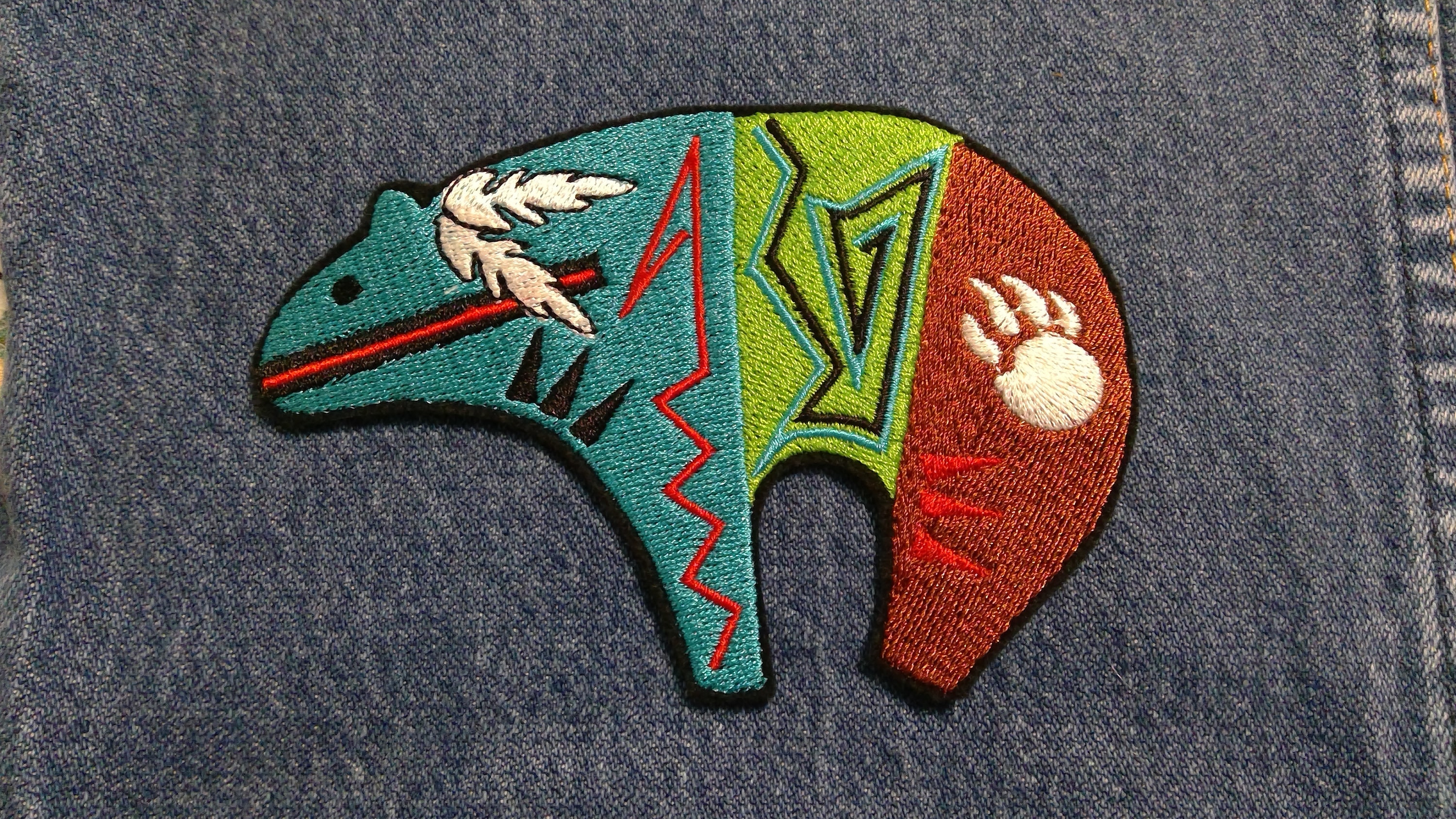 Bear Patch Southwest Style Bear Patches for Jackets Native - Etsy
