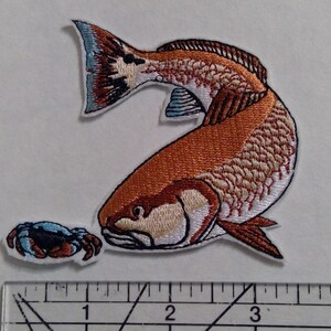 Redfish, Best Seller, Red Drum Embroidery Patch, Iron On, Fishing ...