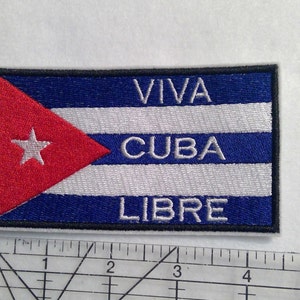 Cuba Libre Embroidered Patch, Cuban Flag, Freedom for Cuba, Havana ...