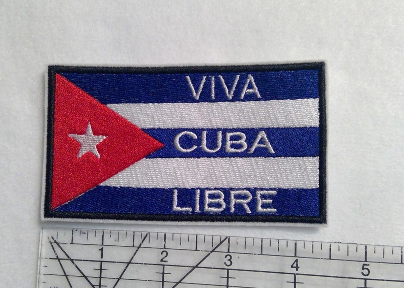 Cuba Libre Embroidered Patch Cuban Flag Freedom for Cuba - Etsy