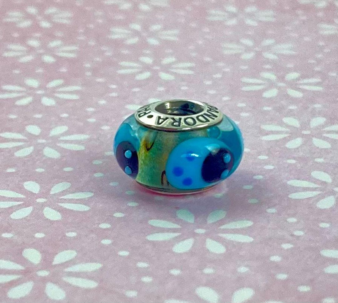 Pandora Murano Glass Blue Ladybug Charm - Etsy