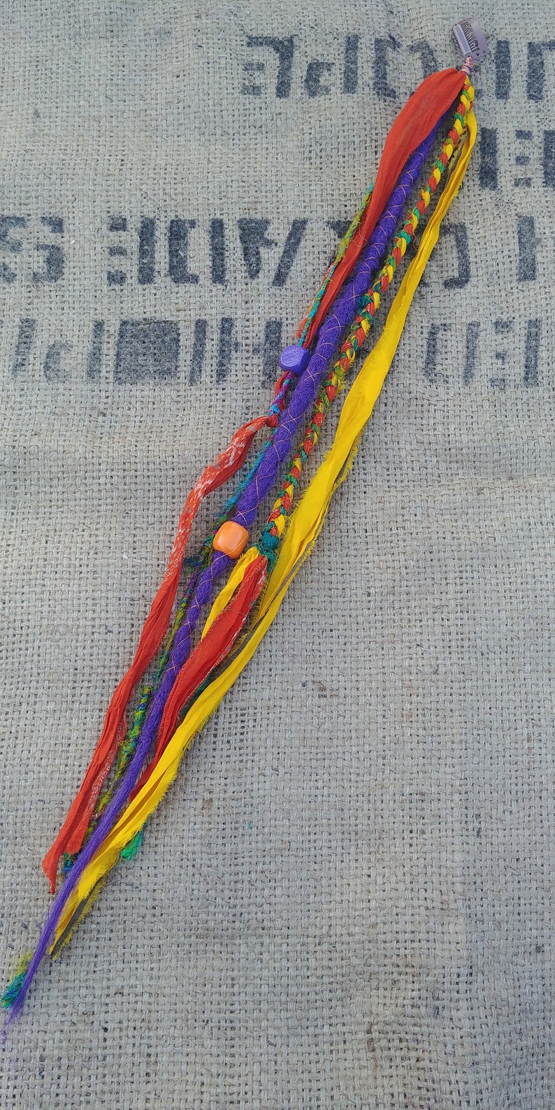 Synthetic Dreads Carnivalé Single Dreadlock Clip-in With Sari Silk ...