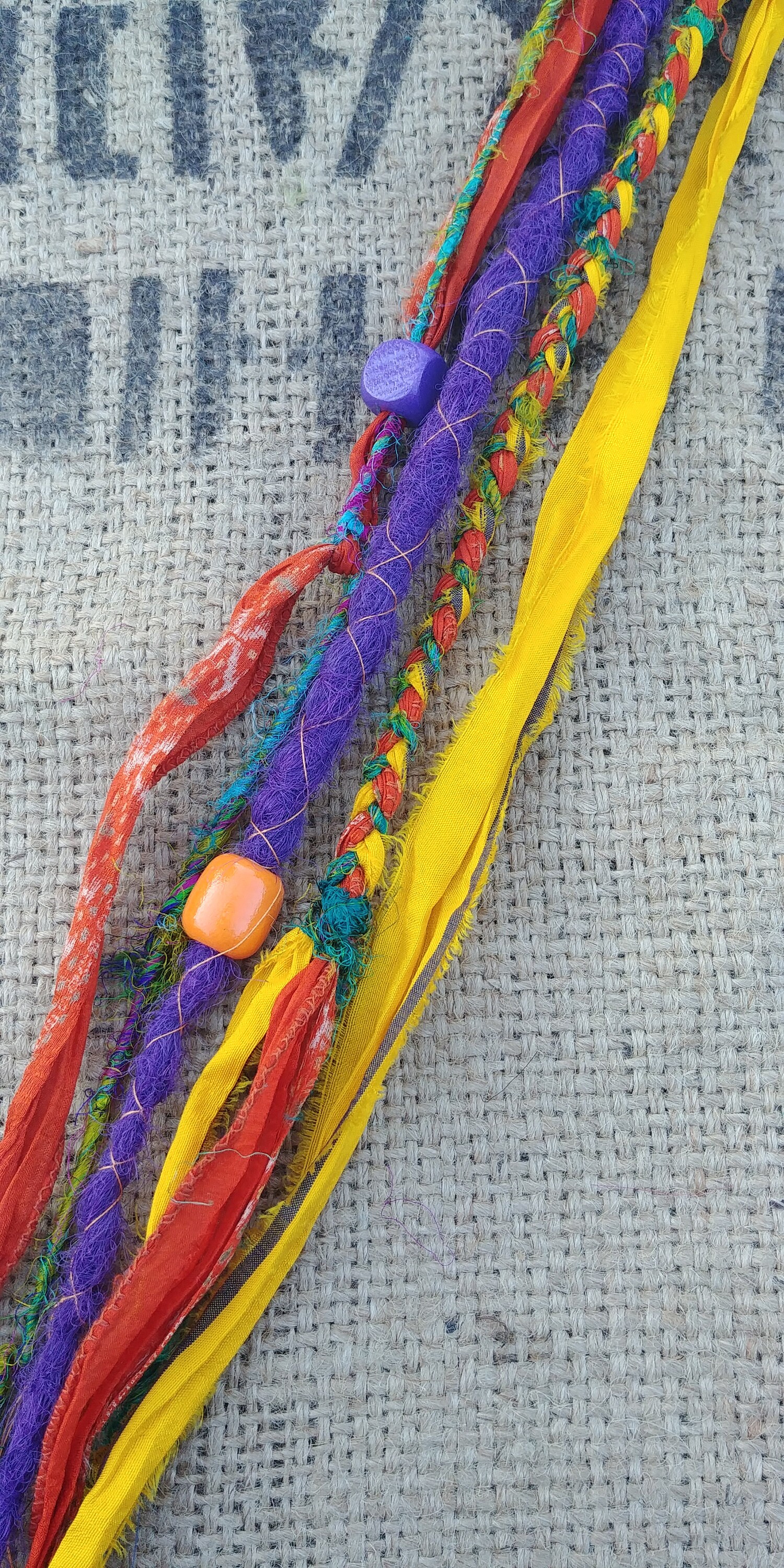 Synthetic Dreads Carnivalé Single Dreadlock Clip-in With Sari Silk ...