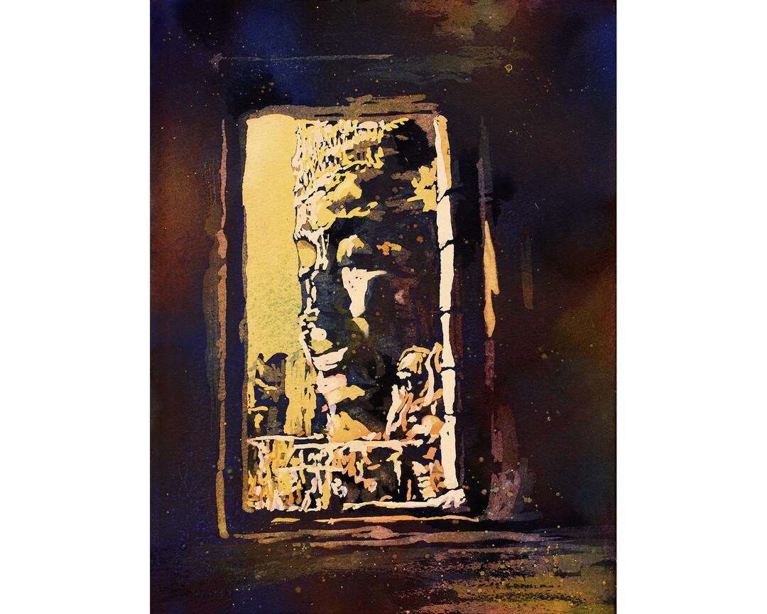 Bayon Temple Sunset Angkor Wat Ruins- Cambodia, Angkor Painting, Bayon ...