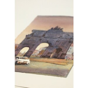 Munich Germany Watercolor Painting Cityscape Travel Essentials, Arc De ...