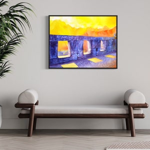 Machu Picchu Watercolor Art Painting Inca Trail, Peru South America ...