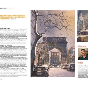 Learn to Paint Watercolor Batik Tutorial. Bruges Canal Watercolor Batik ...