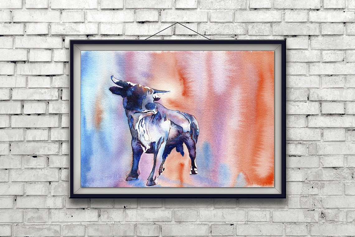 Durham Bull Bronze Statue Downtown Durham NC at Dusk. Fine Art - Etsy