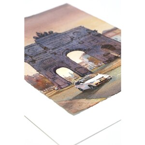 Munich Germany Watercolor Painting Cityscape Travel Essentials, Arc De ...
