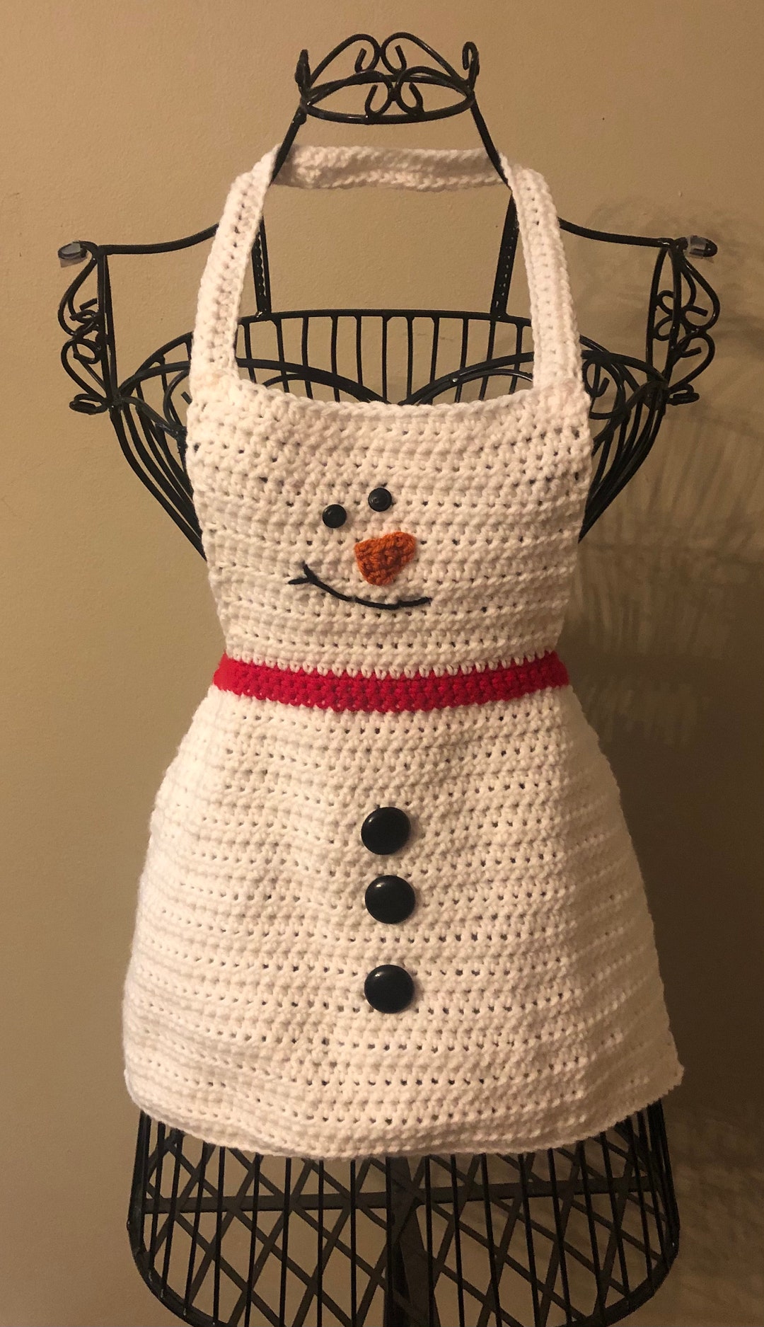 Snowman Apron Child Size - Etsy
