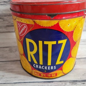 Ritz Cracker Tin, 1974, Nabisco Ritz Cracker Container - Etsy