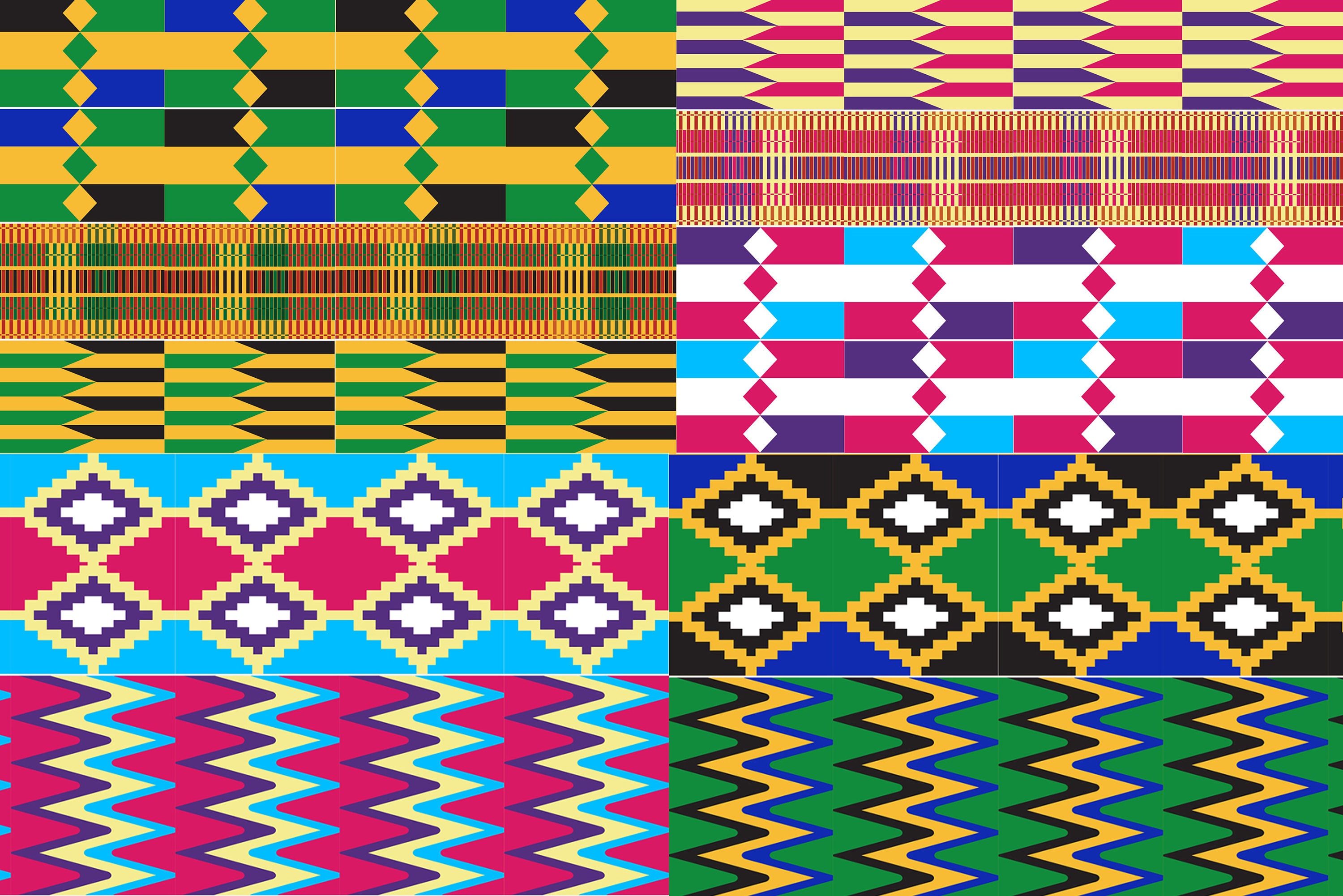 Kente Patterns Set 6 | Etsy