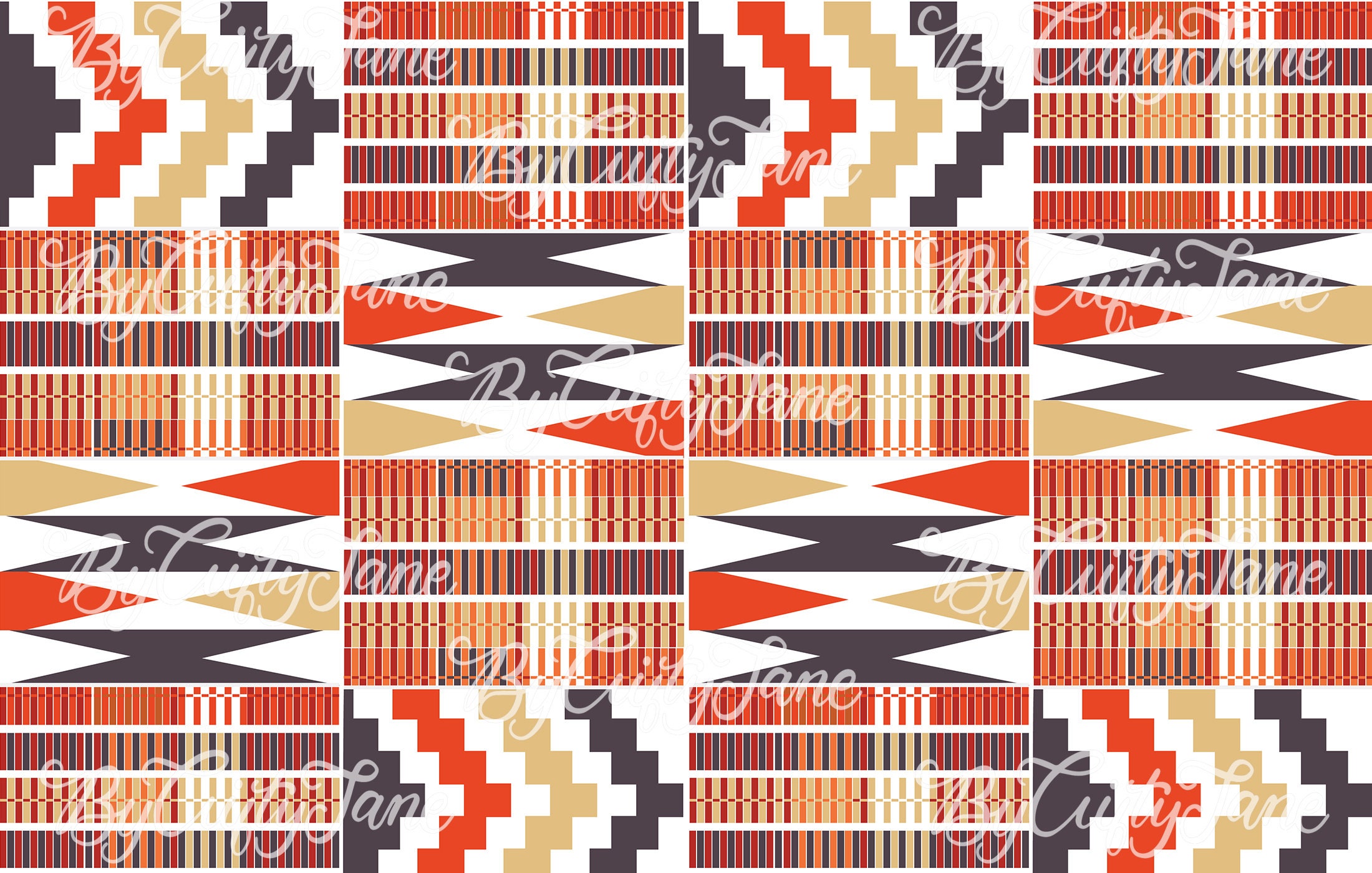 KENTE African Fabric Patterns III - Etsy