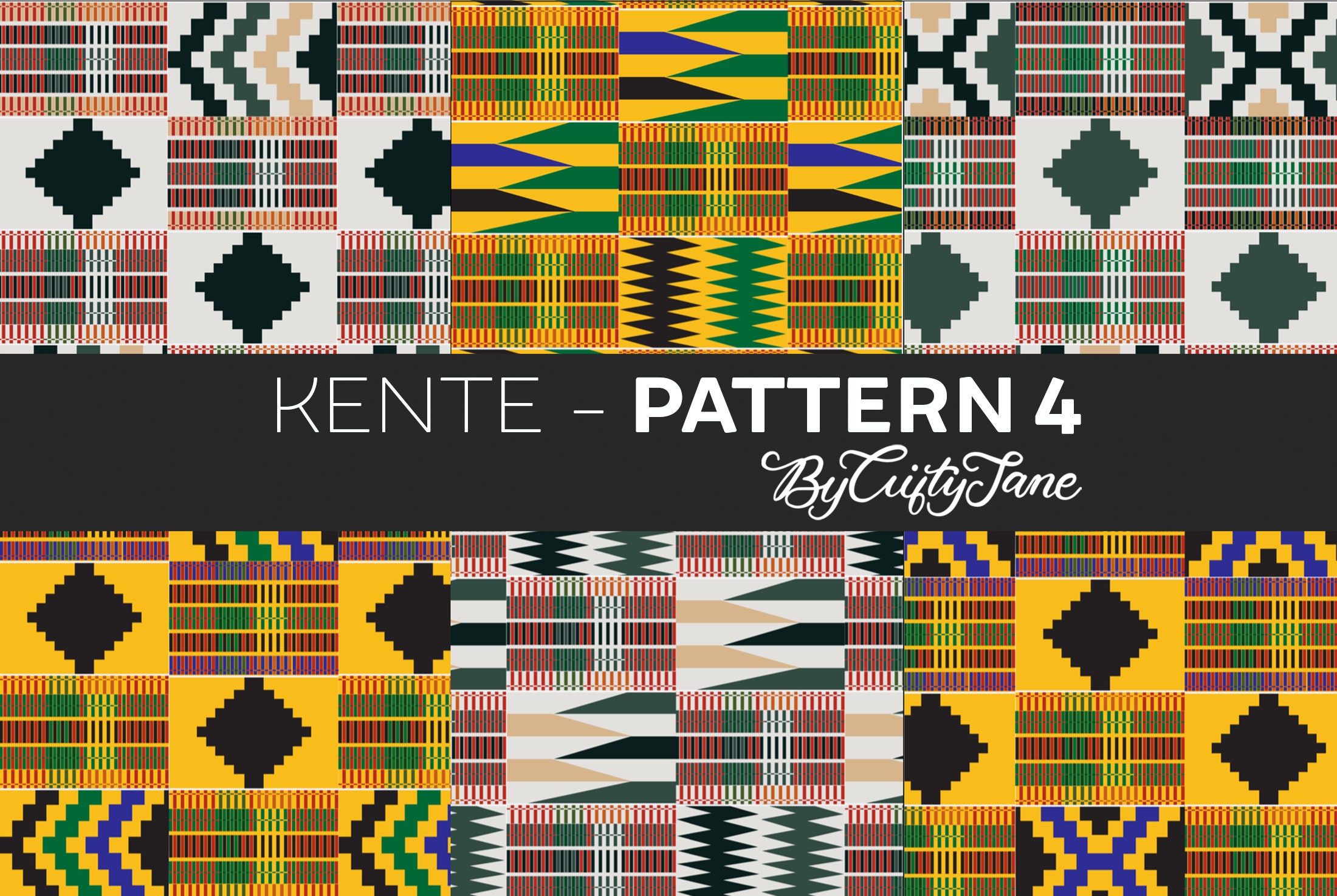 Kente Patterns Set 4 | Etsy
