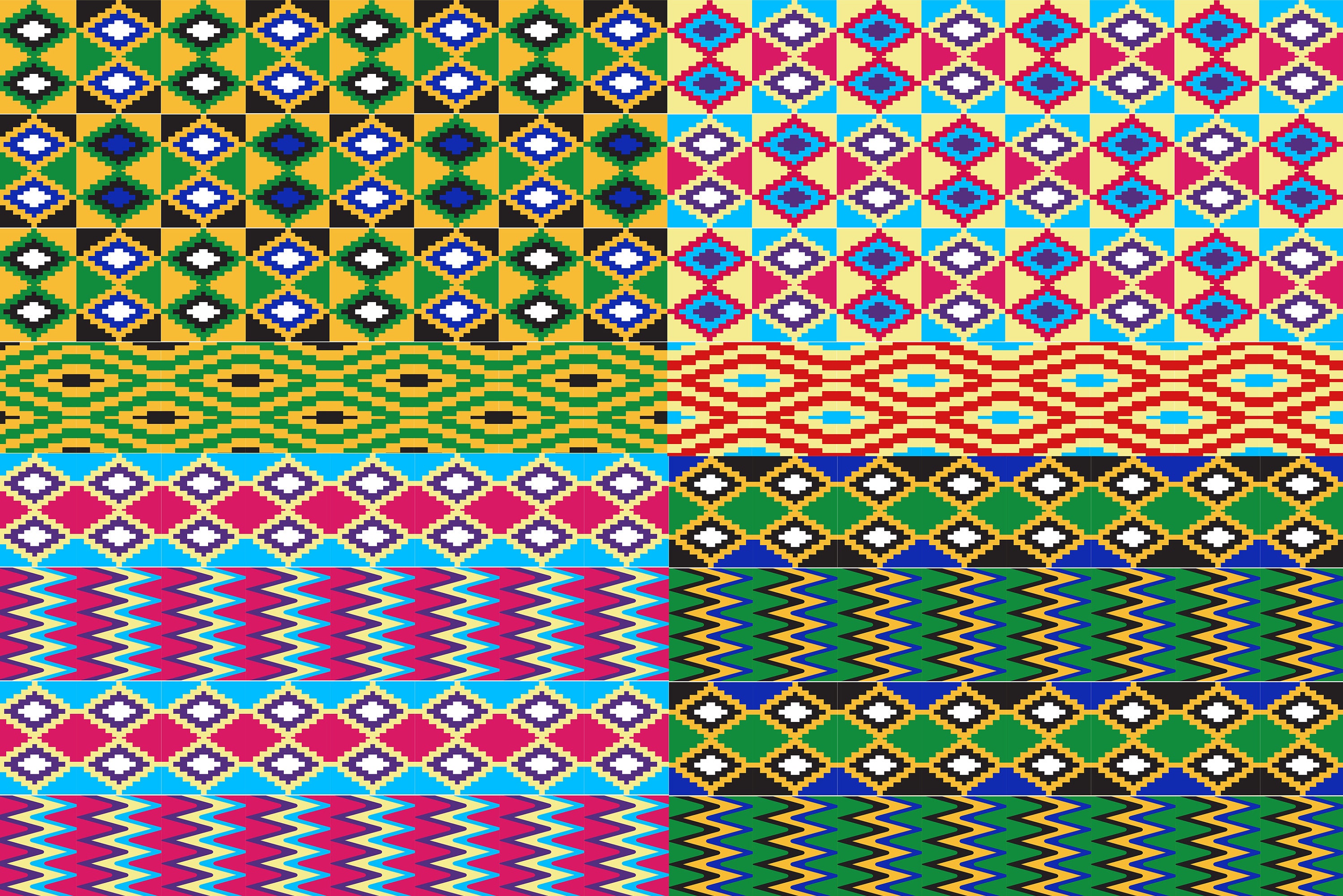 Kente Patterns Set 6 | Etsy