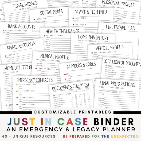 In Case of Emergency - Etsy