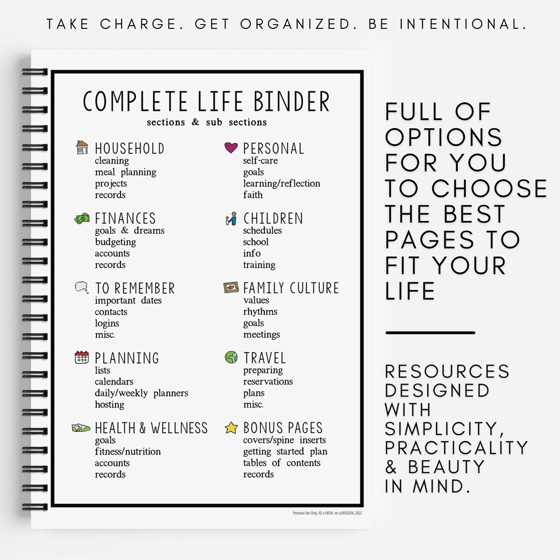 Complete Life Binder Planner Printables Home Management - Etsy.de