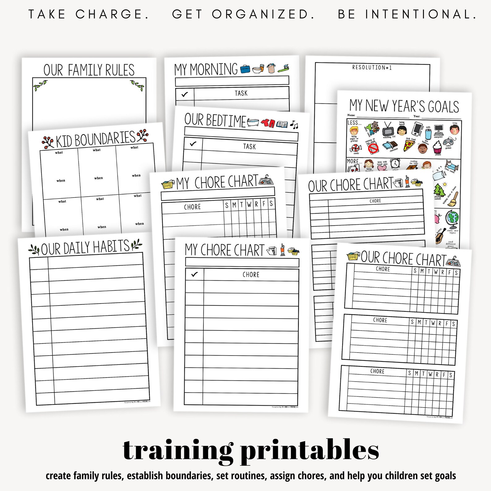 Children Planner Printables School Documents Family - Etsy
