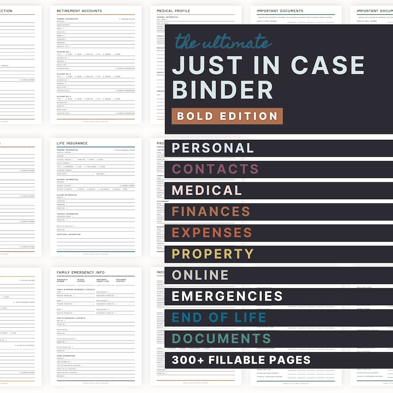 Life Binder - Etsy