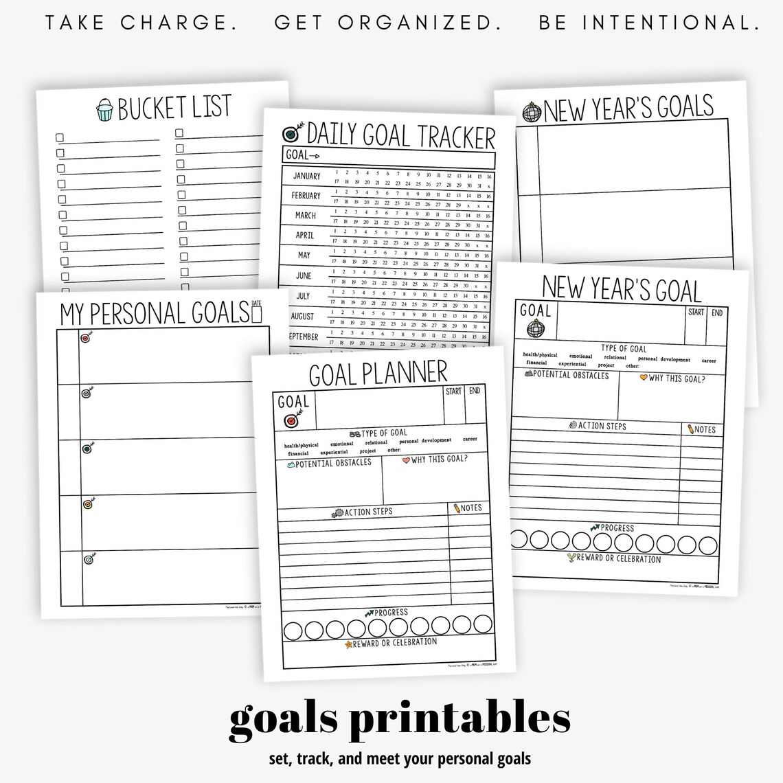 Personal Planner Printables Self-care Checklists Gratitude - Etsy
