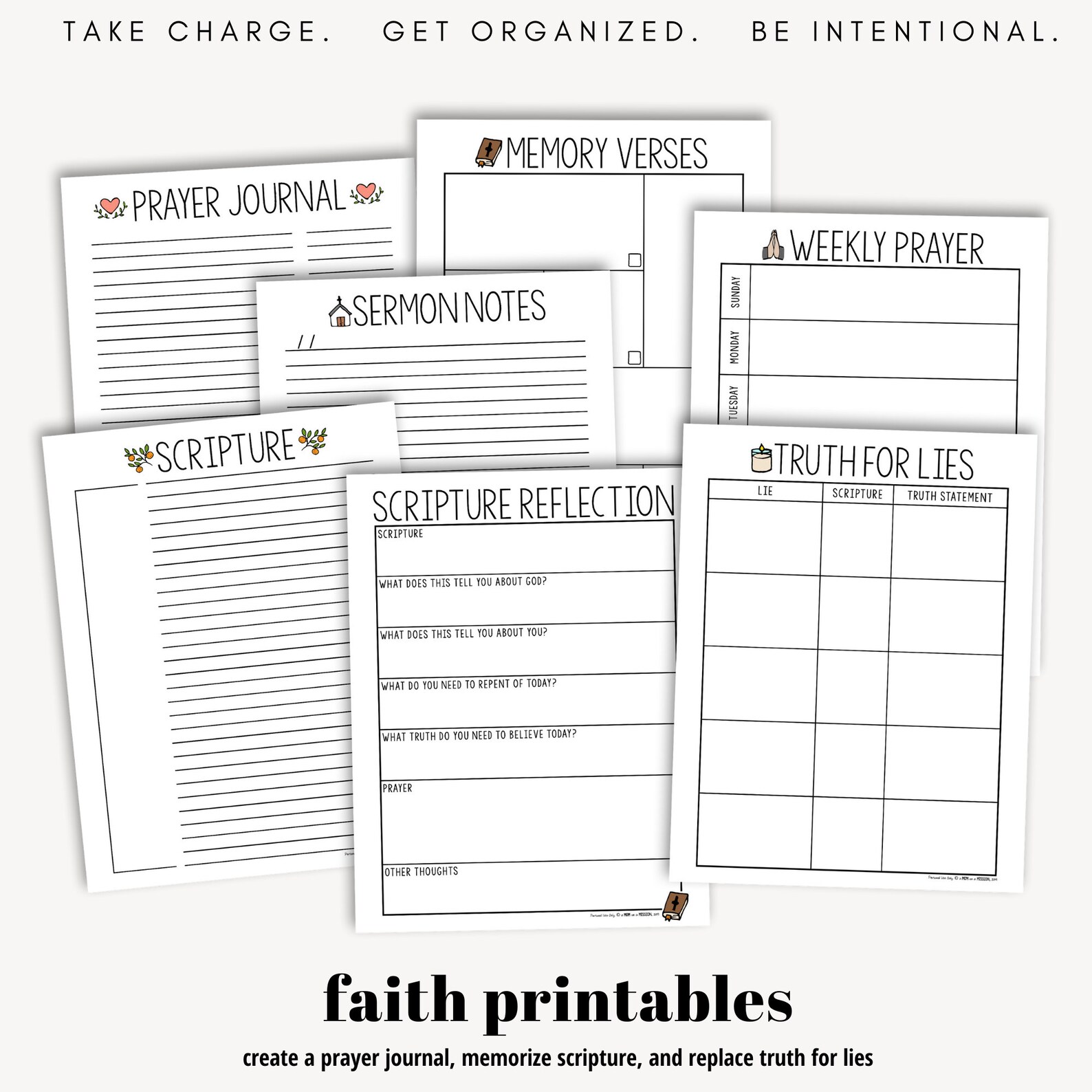 Personal Planner Printables Self-care Checklists Gratitude - Etsy