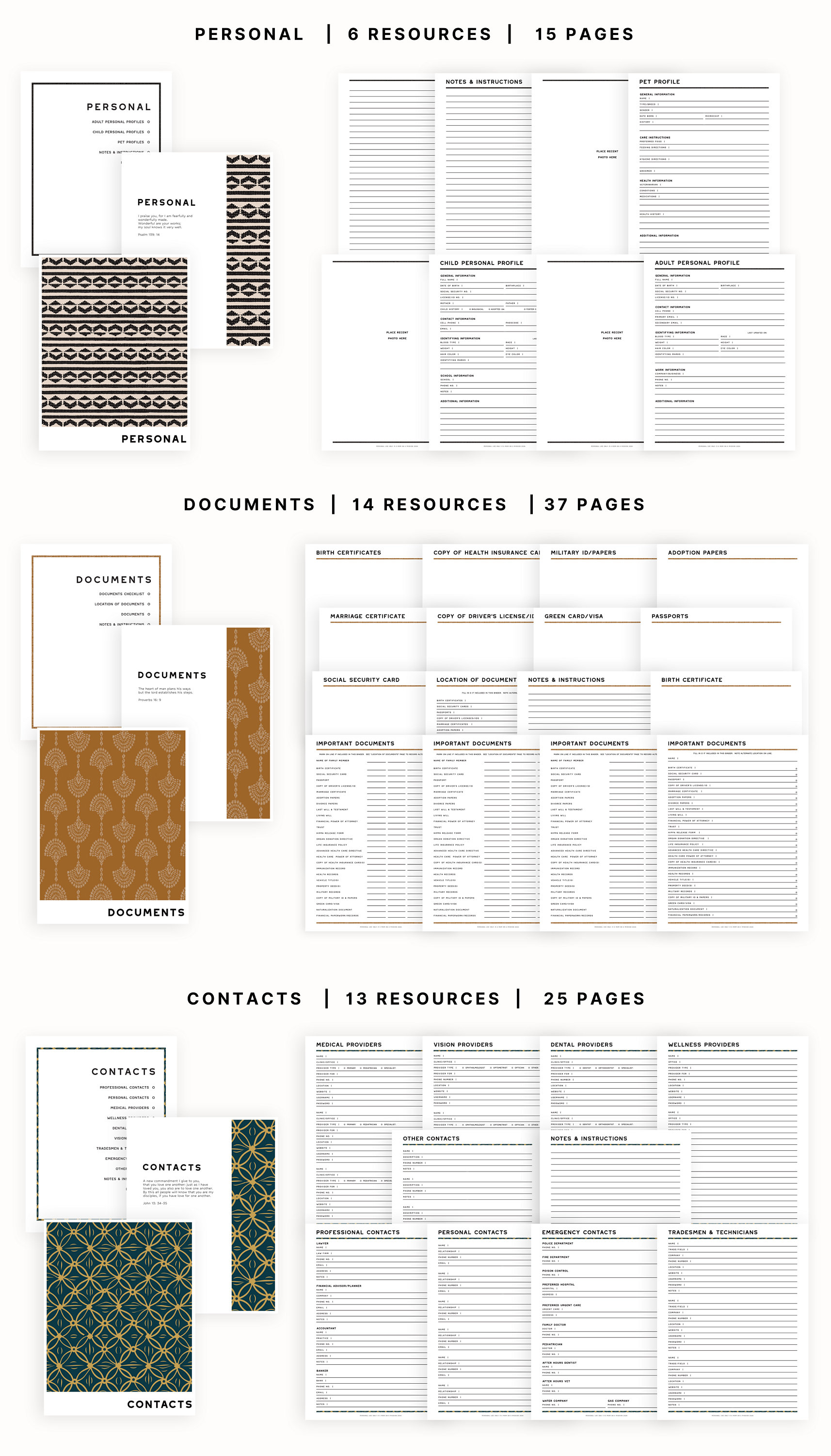 The Ultimate Just in Case Binder boho Edition Estate Planning Important ...