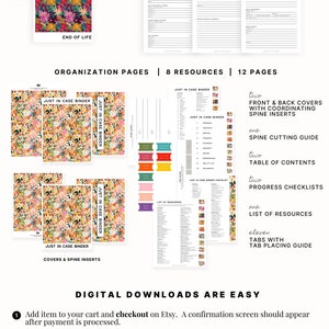 The Simple Just in Case Binder (floral Edition) | an Emergency and ...
