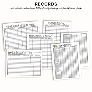 Health & Wellness Planner Printables | Fitness Nutrition Trackers ...