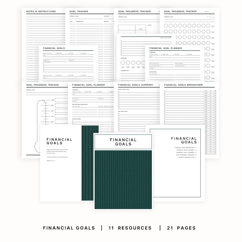Budget Planner Printable | Financial Binder PDF | Debt Tracker ...