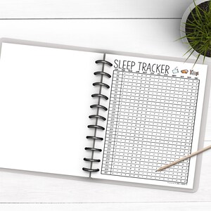 Sleep Tracker | Printable and Fillable PDF - Etsy