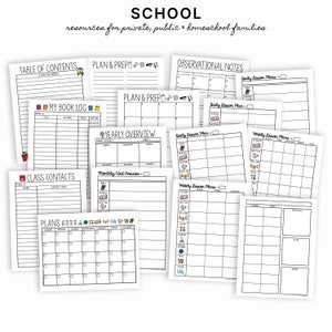 Children Planner Printables | School Documents | Family Schedule ...