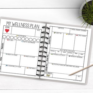 My Wellness Plan | Printable and Fillable PDF - Etsy