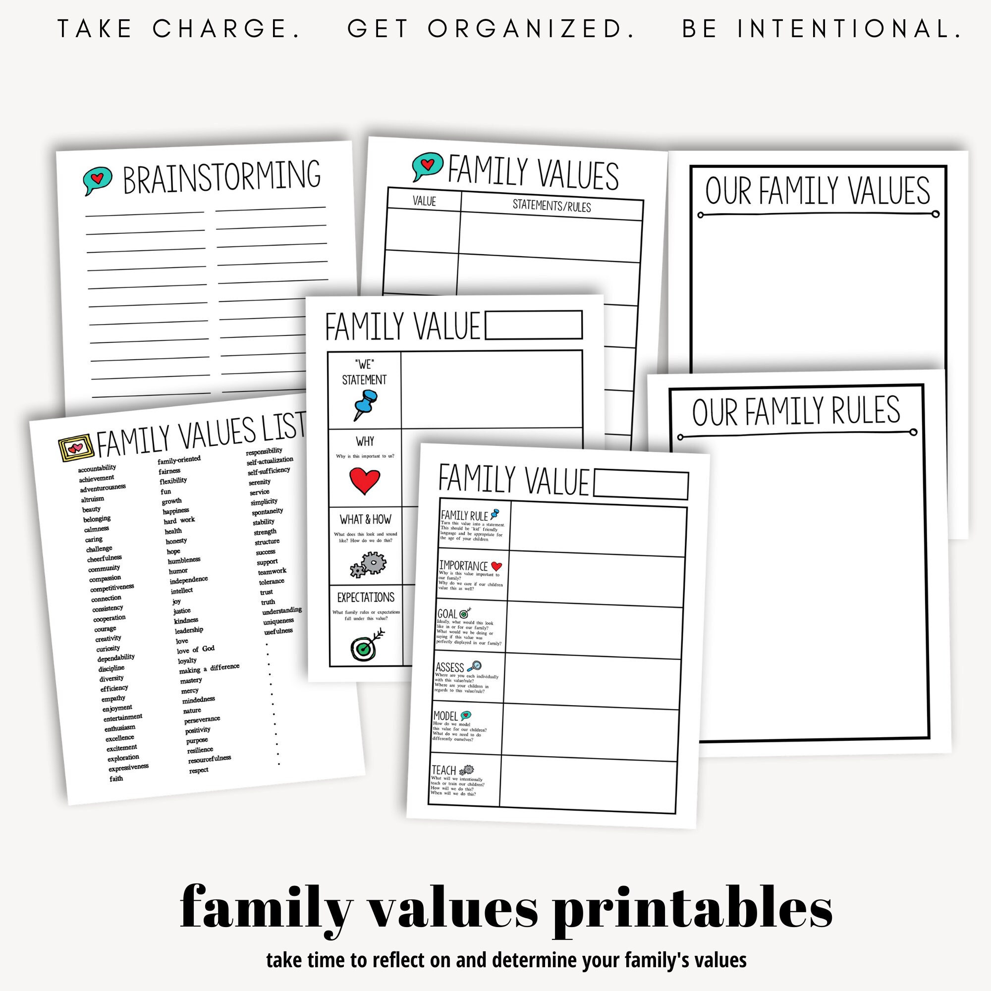 Family Culture Planner Printables Editable Family Rules Sign - Etsy Canada