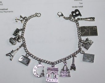 Paris Charm Bracelet - Etsy