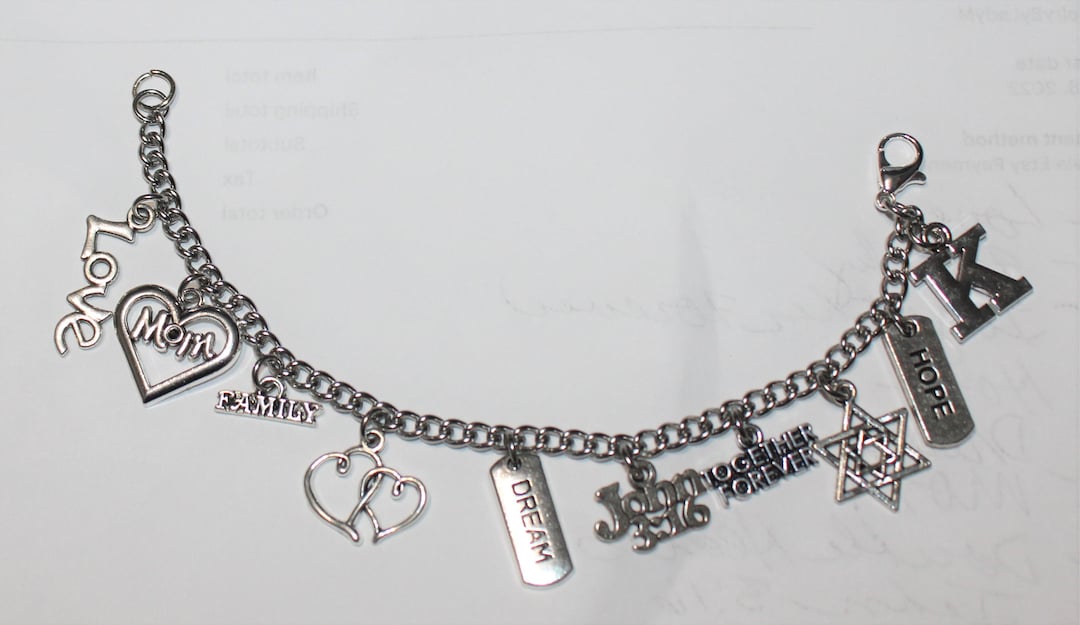 Create Your Own Charm Bracelet, Stainless Steel Custom Made Bracelet ...