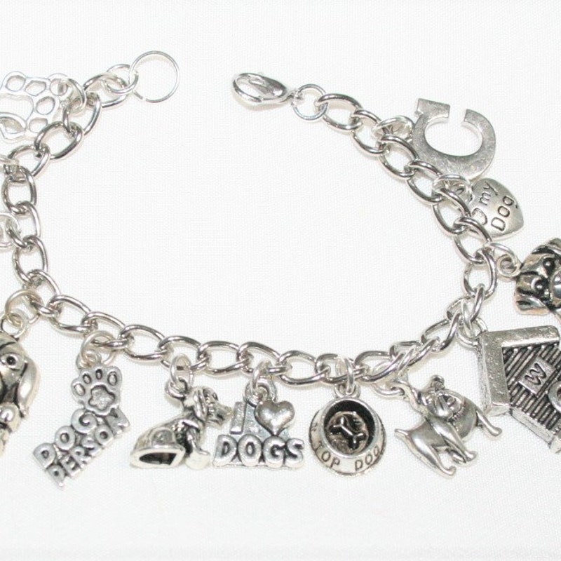 Dog Charm Bracelet - Etsy