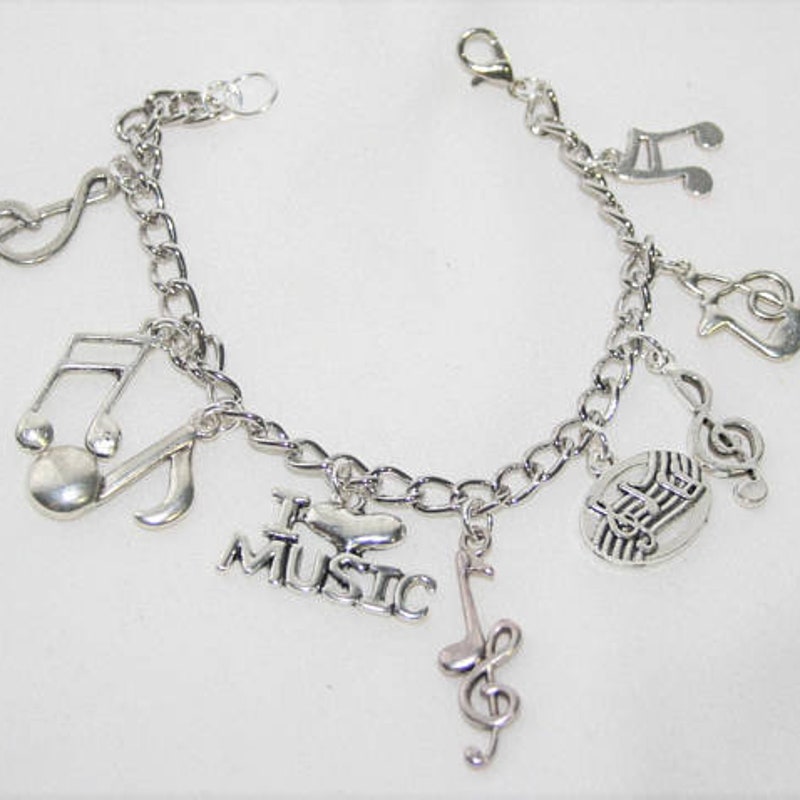 Music Charm Bracelet - Etsy