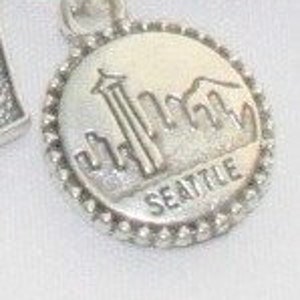 Seattle Charm Bracelet, Stainless Steel City of Seattle Bracelet, City ...