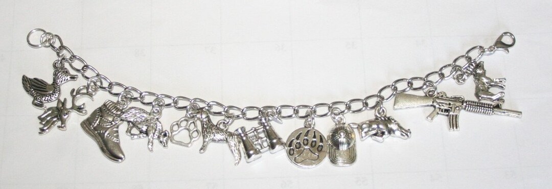 Create Your Own Hunting Charm Bracelet, Stainless Steel Hunting ...