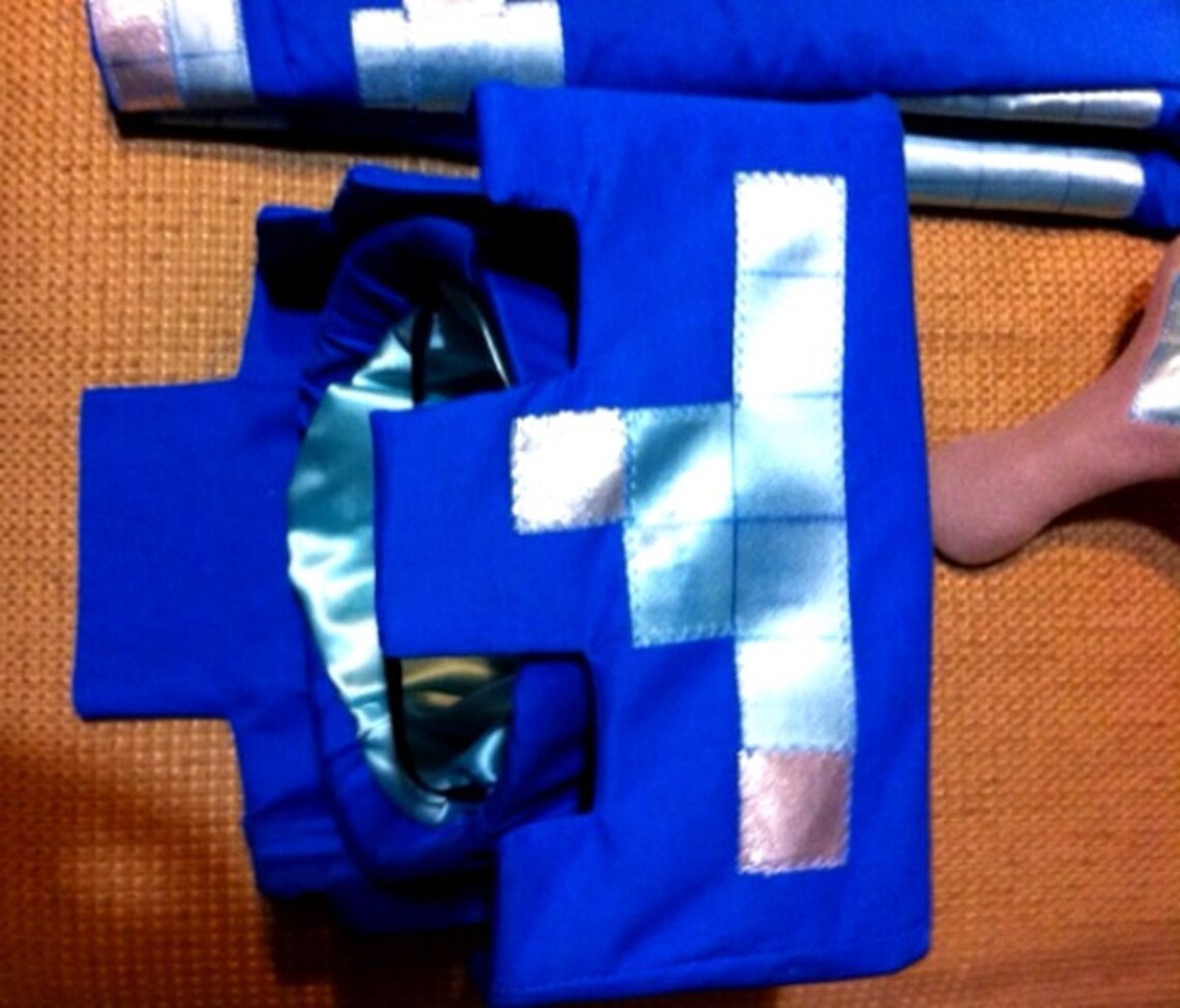 Minecraft Steve Costume With Full Details and Helmet Option Available ...