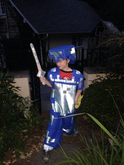 Minecraft Steve Costume With Full Details and Helmet Option Available ...