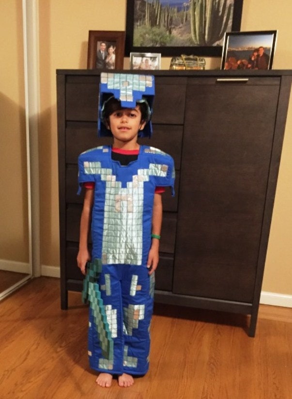 Minecraft Steve Costume For Kids