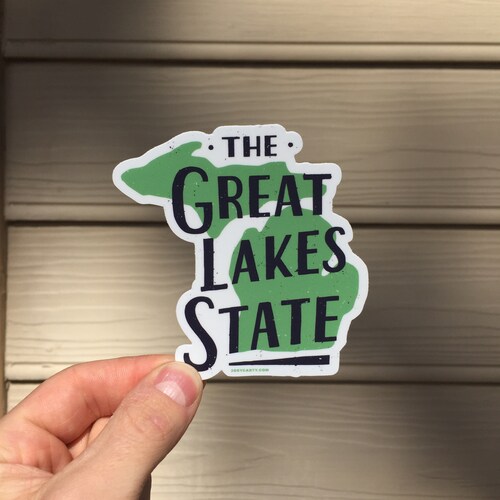 The Great Lakes State Color Logo Sticker - Etsy