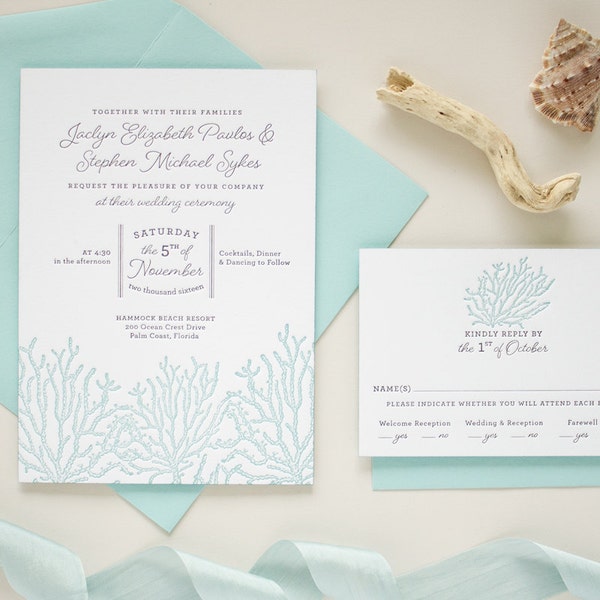 Coral Reef Invite - Etsy